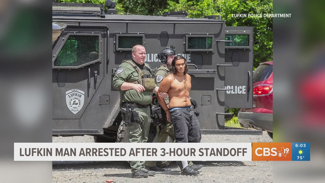 East Texas man arrested after hourslong standoff | cbs19.tv