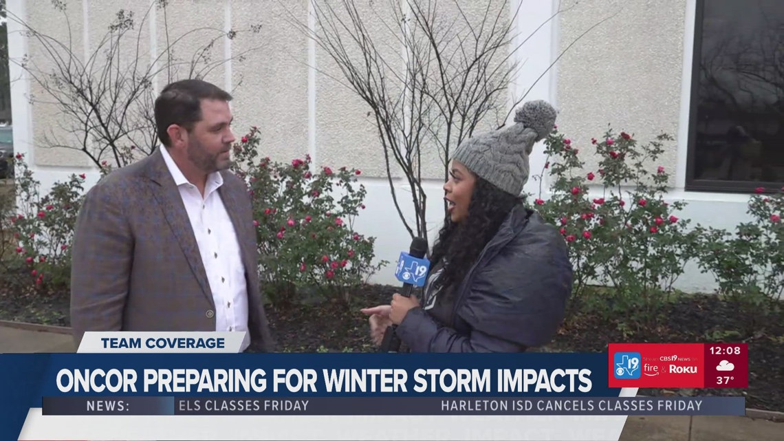 Oncor prepares for winter storm impacts, potential outages | cbs19.tv