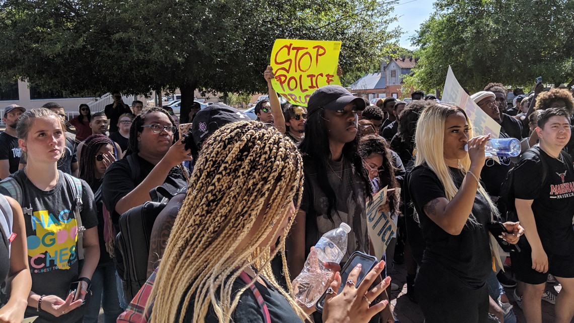 SFA students hold protest after arrest video goes viral | cbs19.tv