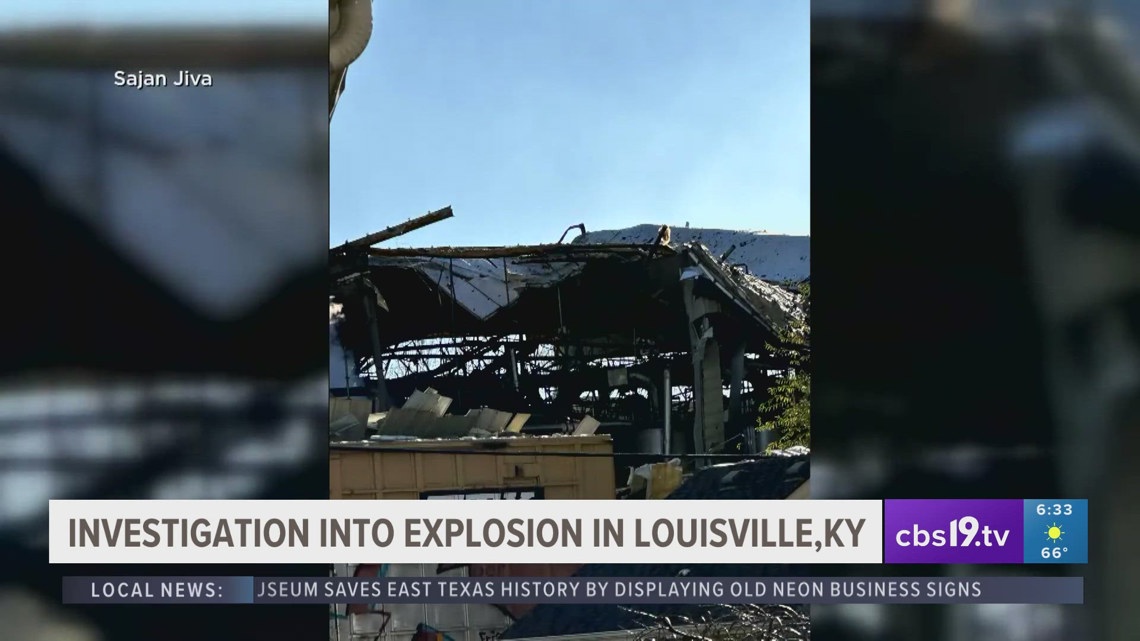 Investigation is ongoing after an explosion in Louisville, Kentucky ...