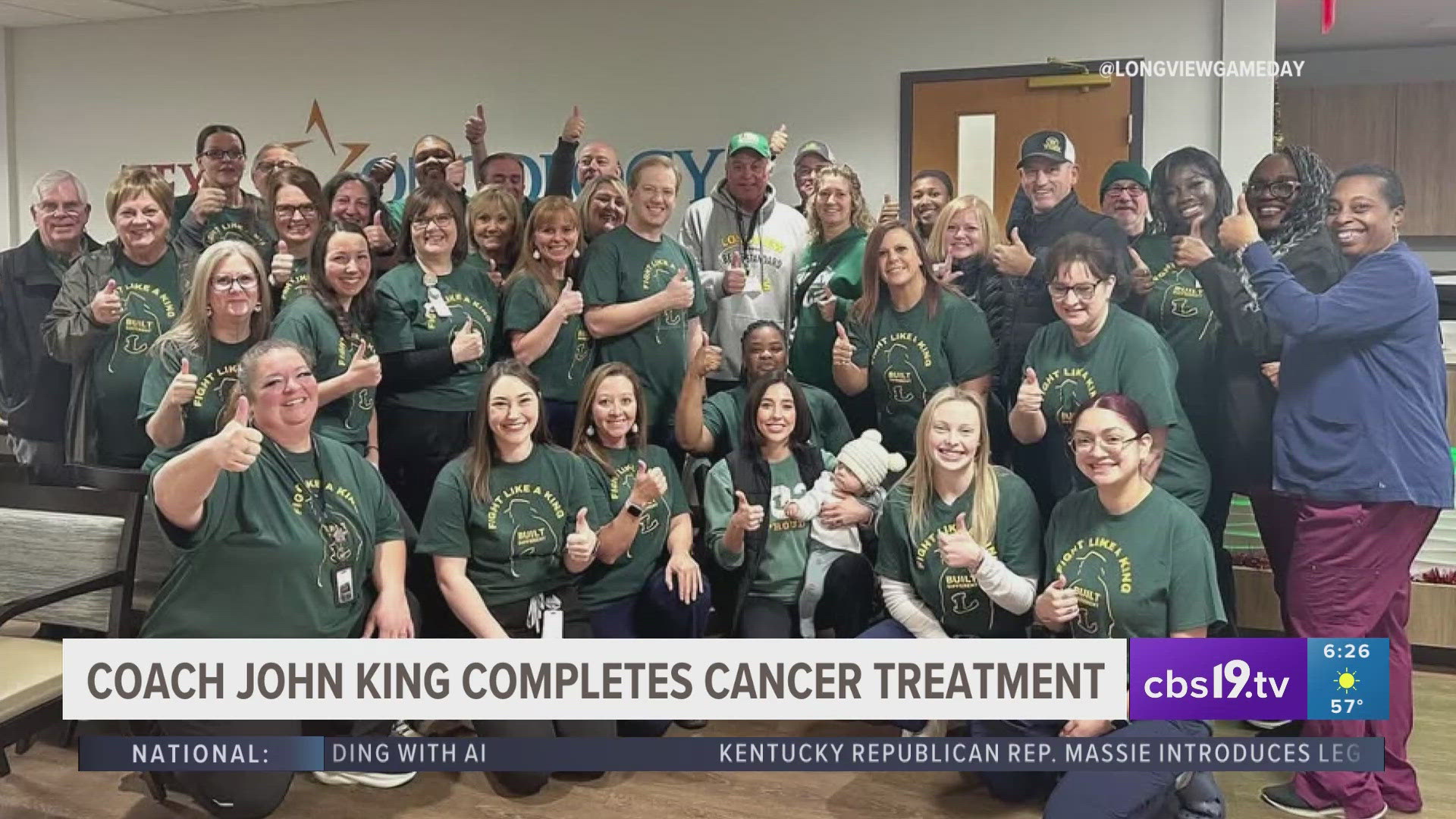 Longview Lobos celebrate as Coach John King finishes cancer treatments ...