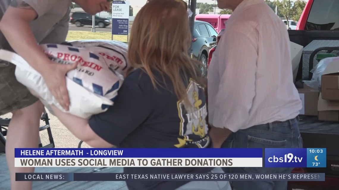 Texas family lends helping hand to Hurricane Helene victims | cbs19.tv