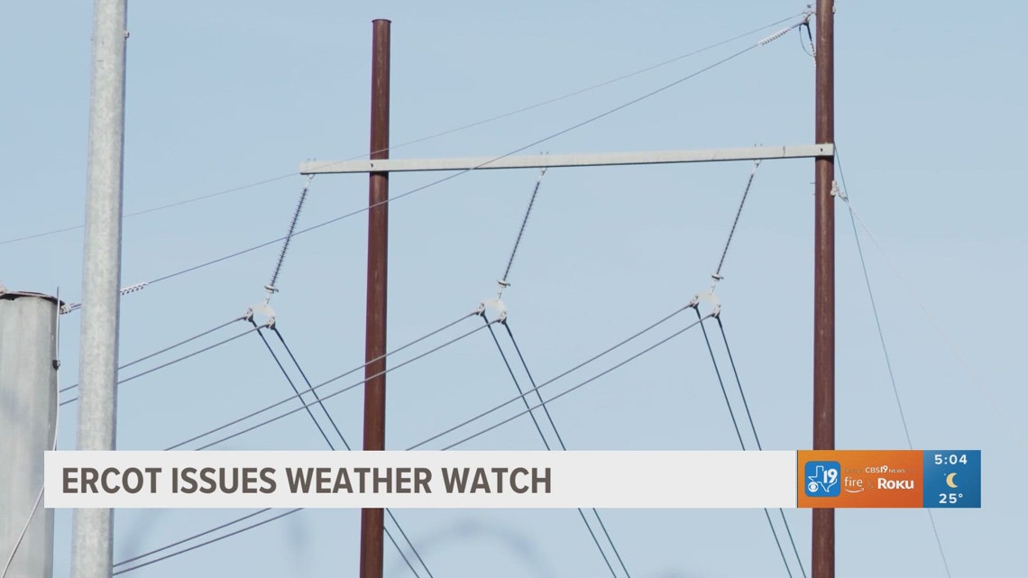 ERCOT issues weather watch | cbs19.tv