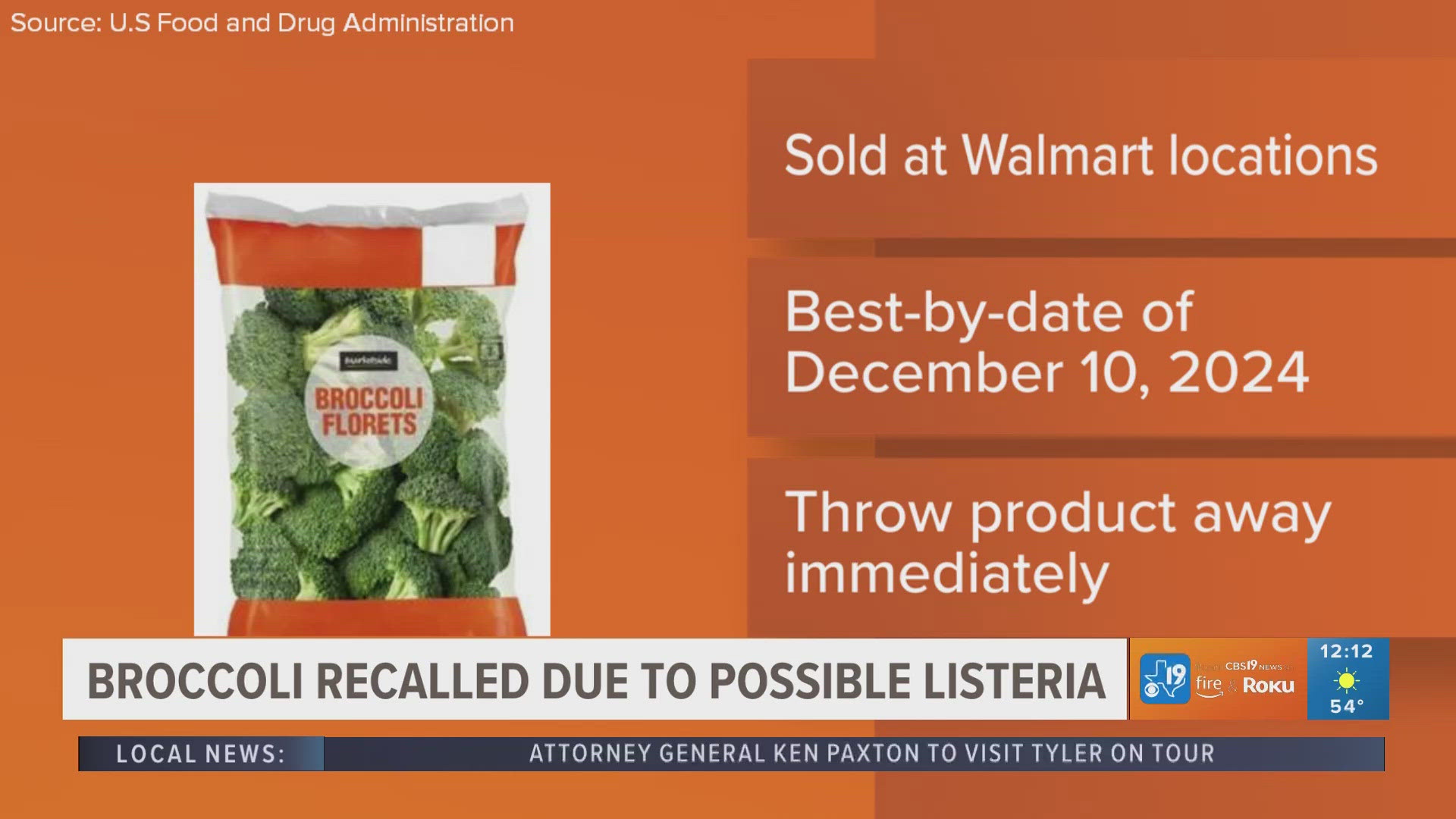 Broccoli sold at Walmart locations recalled due to possible listeria ...