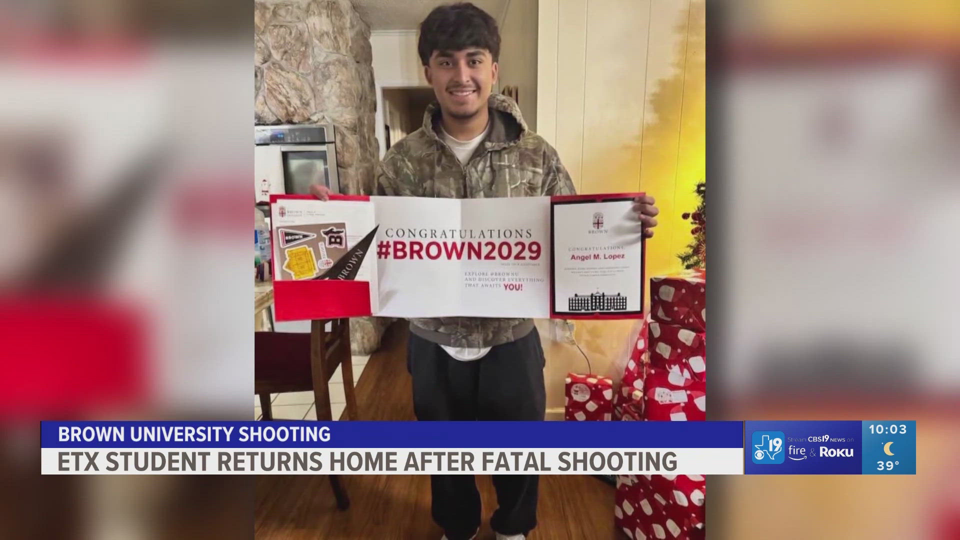 East Texas student returns home after deadly Brown University shooting ...