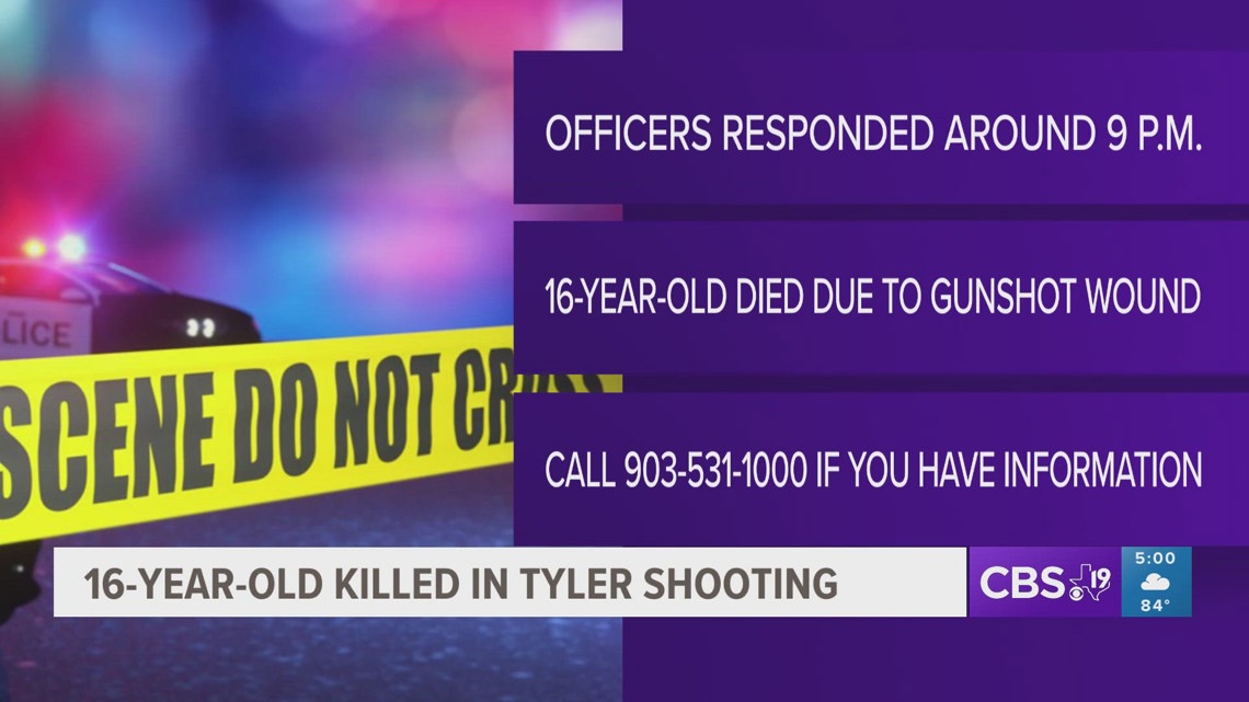 Police investigating after teen dies in Tyler shooting | cbs19.tv