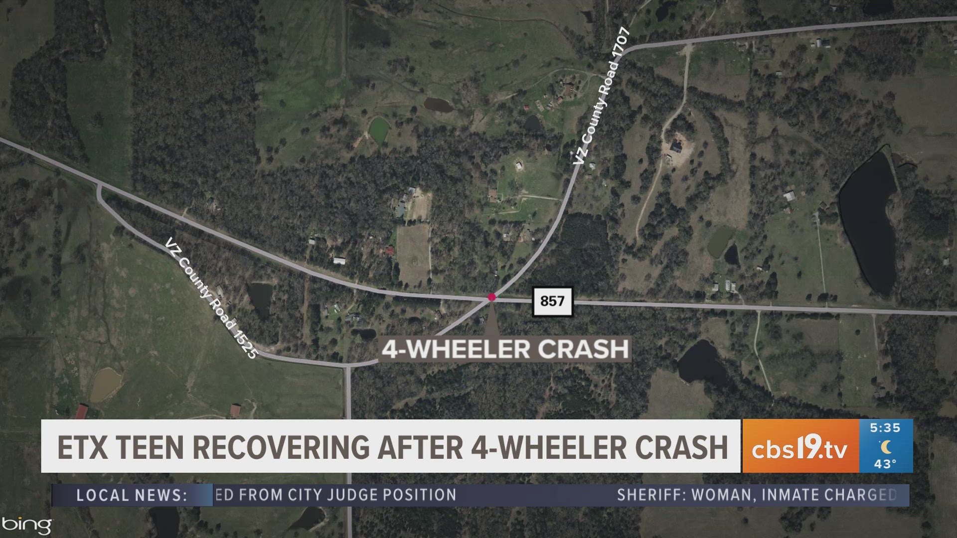 Teen flown to Tyler hospital following 4-wheeler crash | cbs19.tv