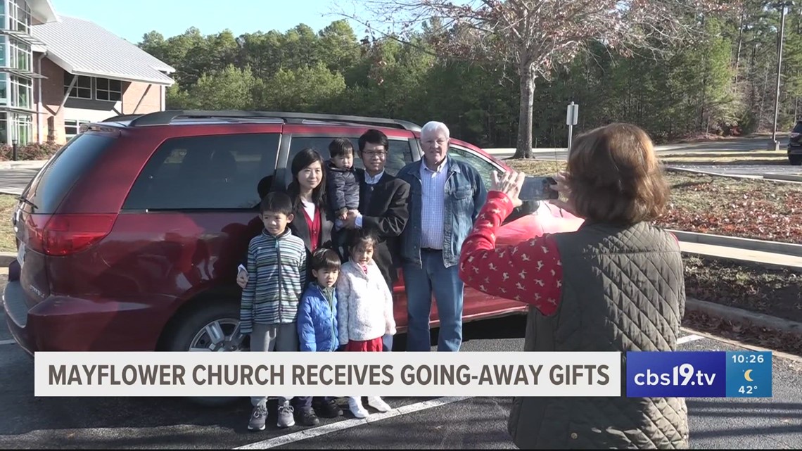 Mayflower Church members receive gifts for journey to Midland | cbs19.tv