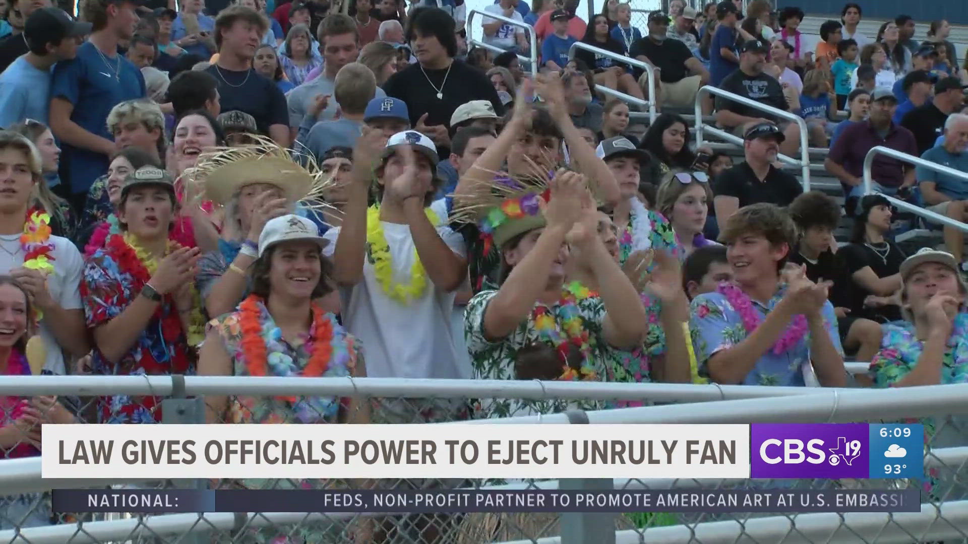 Texas law gives officials power to eject unruly fans at high school ...