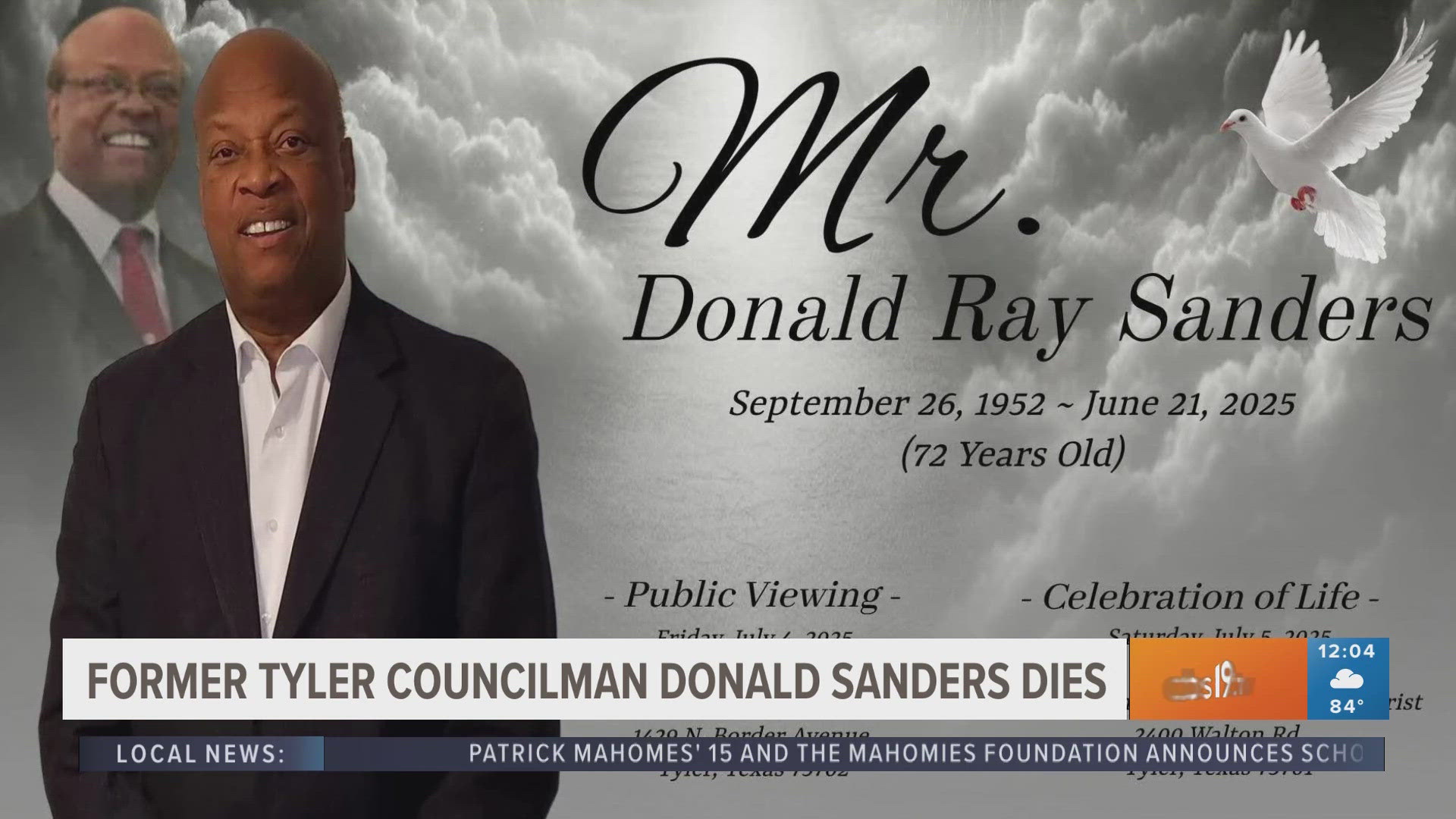 Former Tyler City Councilman Donald Sanders dies | cbs19.tv