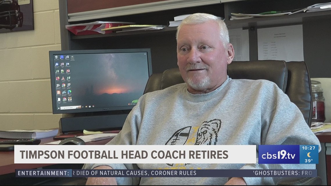 Timpson head football coach retires after winning state title | cbs19.tv