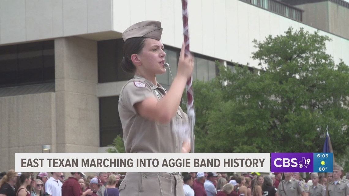 East Texas native sets historic milestone as first female Texas A&M ...