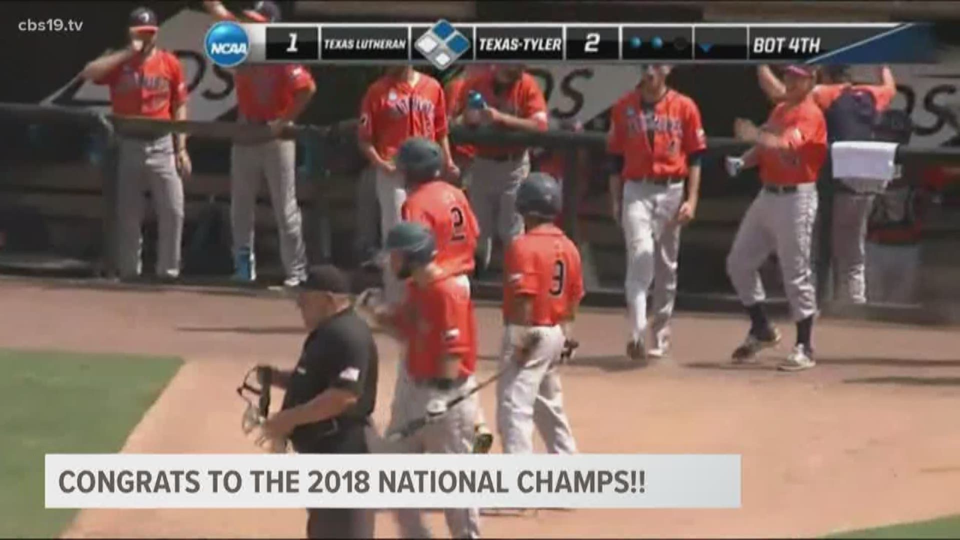 UT Tyler Baseball Rap- National Champions | cbs19.tv