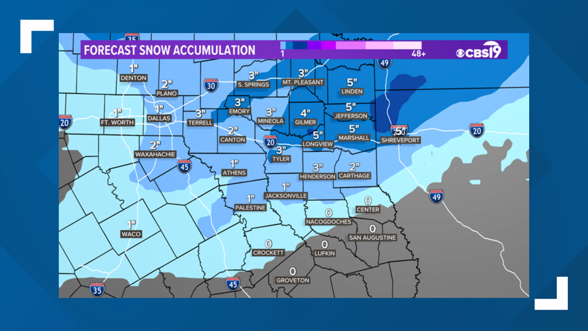 What kind of weather are we expecting in East Texas? | cbs19.tv