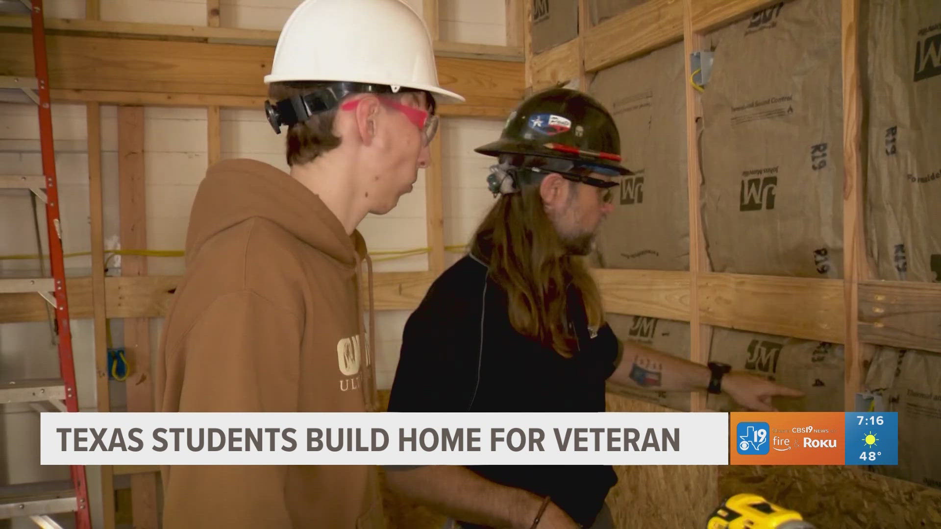 Texas students build home for veteran | cbs19.tv