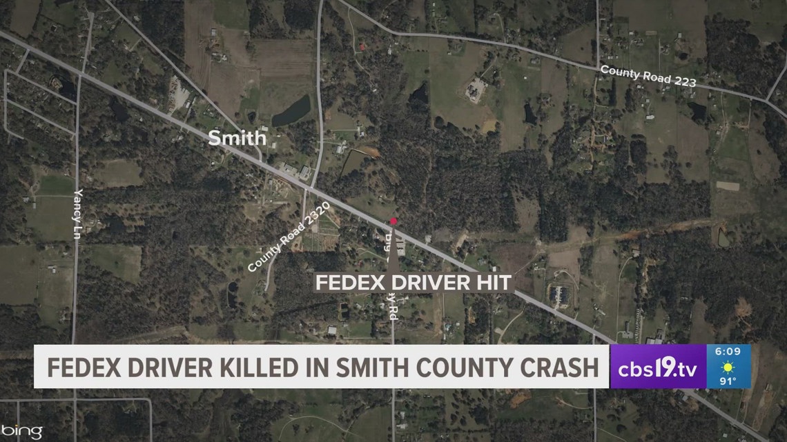 FedEx driver killed in Smith County crash | cbs19.tv