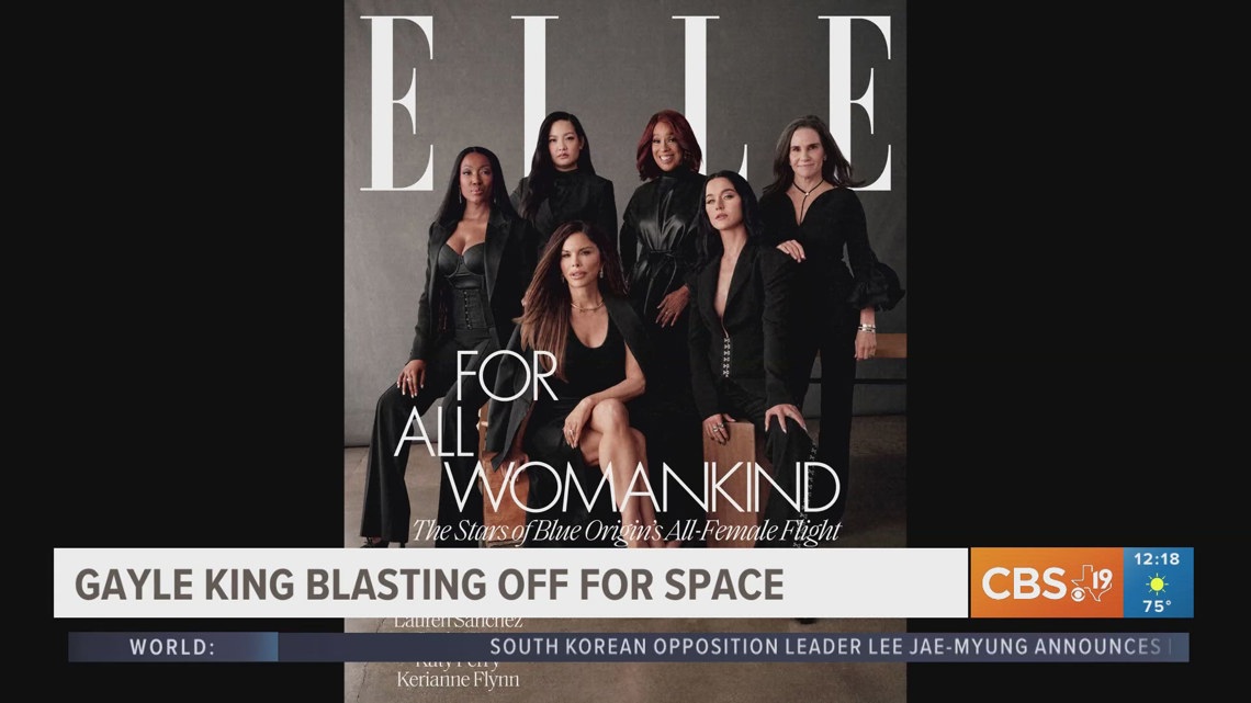 CBS news anchor Gayle King to blast off for space | cbs19.tv