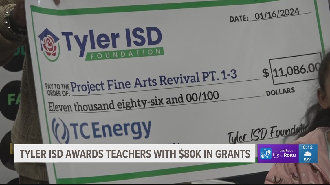 Tyler ISD teachers receive surprise grants from TISD Foundation | cbs19.tv