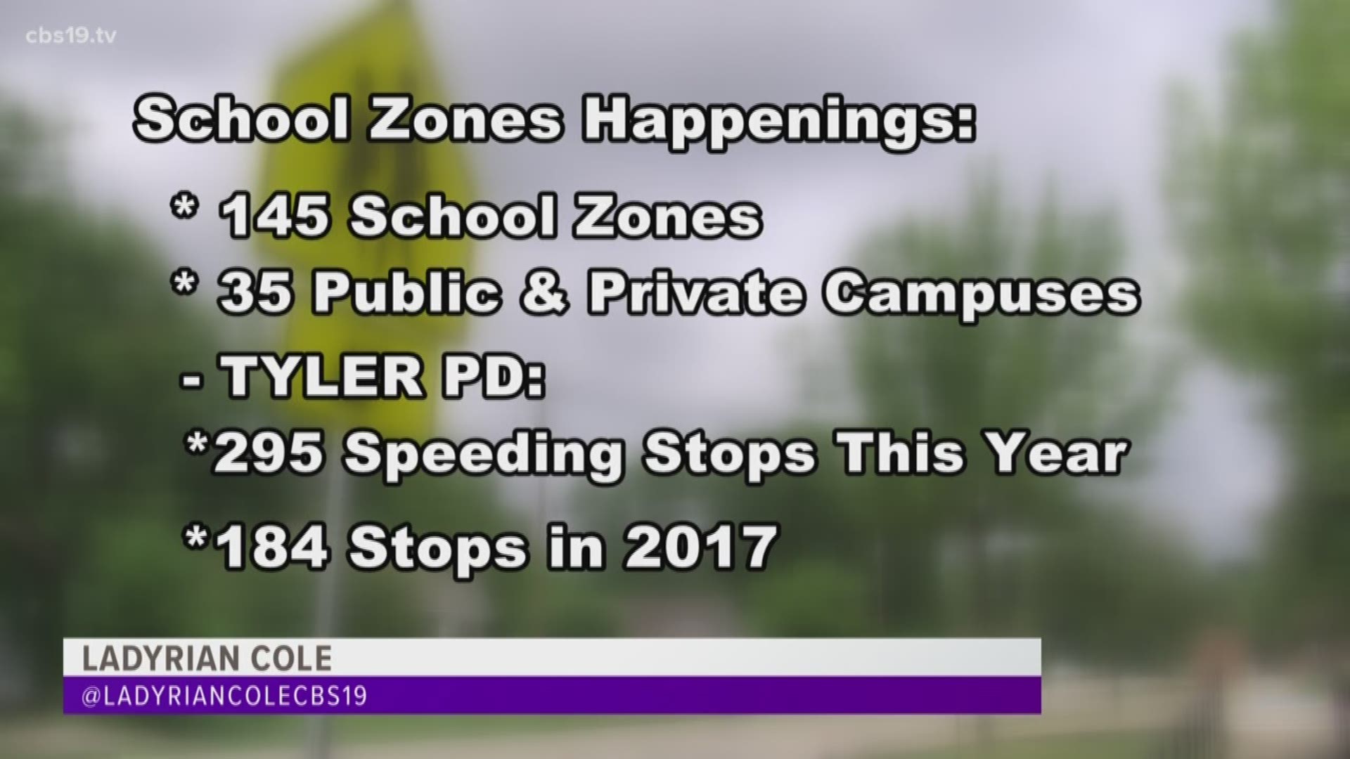 Zero tolerance in East Texas school zones | cbs19.tv