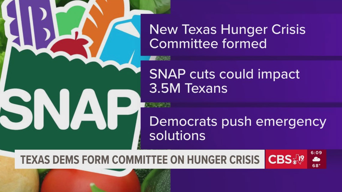 Texas Democrats form committee on hunger crisis | cbs19.tv
