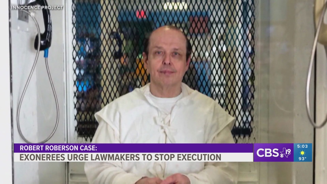 Exonerees urging lawmakers to halt execution of Robert Roberson | cbs19.tv