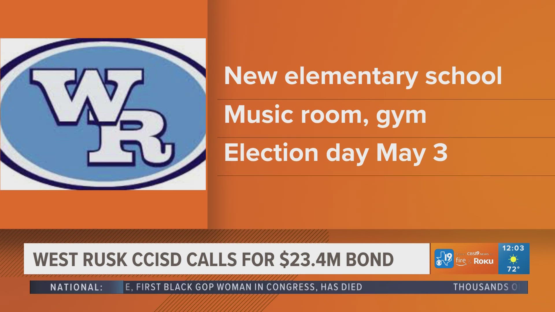West Rusk CCISD calls for $23.4 million bond to fund new elementary ...