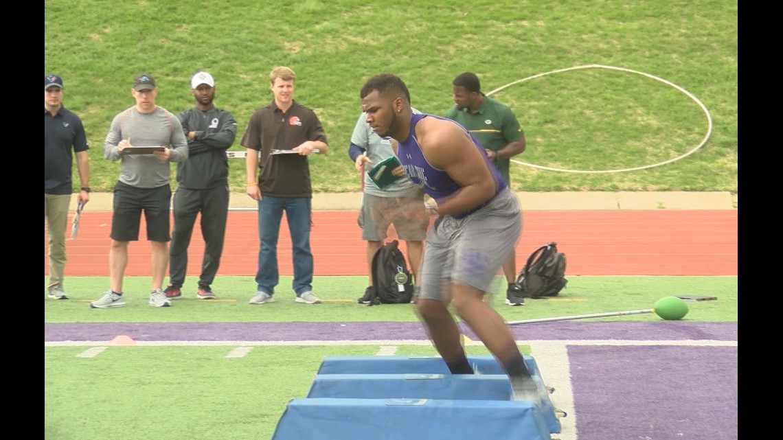 SFA football players take part in Pro Day | cbs19.tv