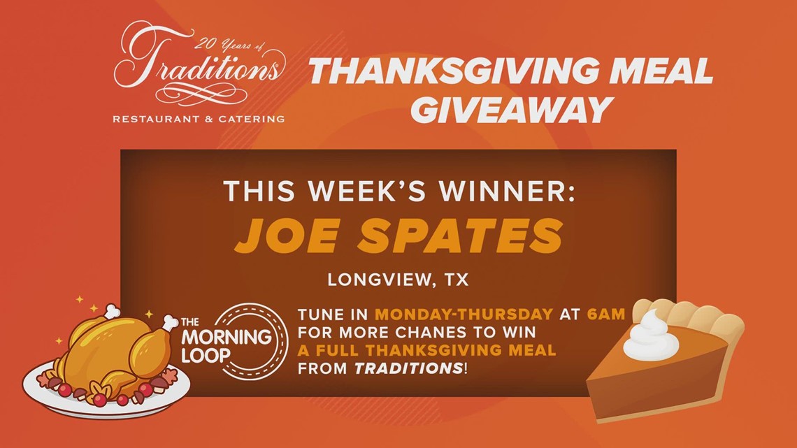 CBS19 — Traditions Thanksgiving Meal Giveaway Winner: Week 2 | Joe ...