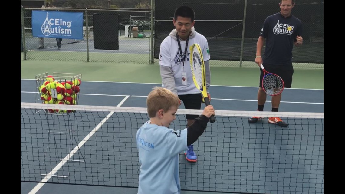 Program uses tennis to help reach children with Autism | cbs19.tv