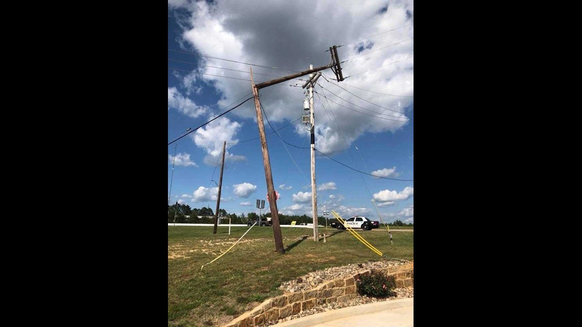 Downed power line causes traffic diversion in Longview | cbs19.tv