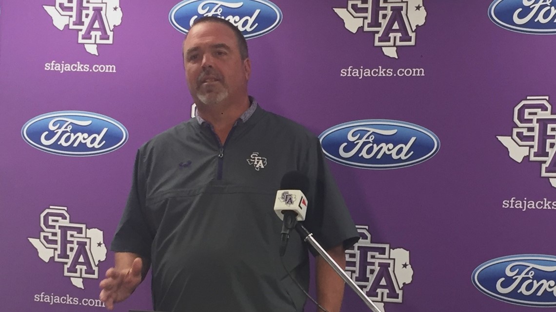SFA holds press conference for interim head coach Jeff Byrd | cbs19.tv