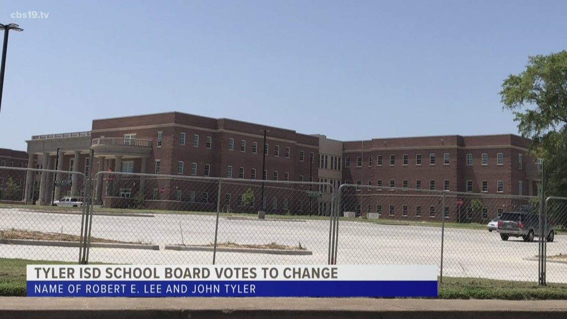 Tyler ISD school board votes to change names of Robert E. Lee, John ...