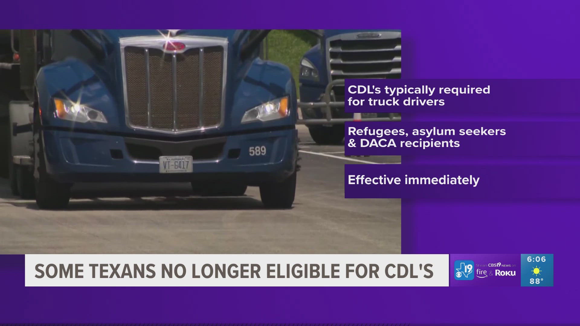 Texas restricts new commercial driver licenses for refugees, asylum ...