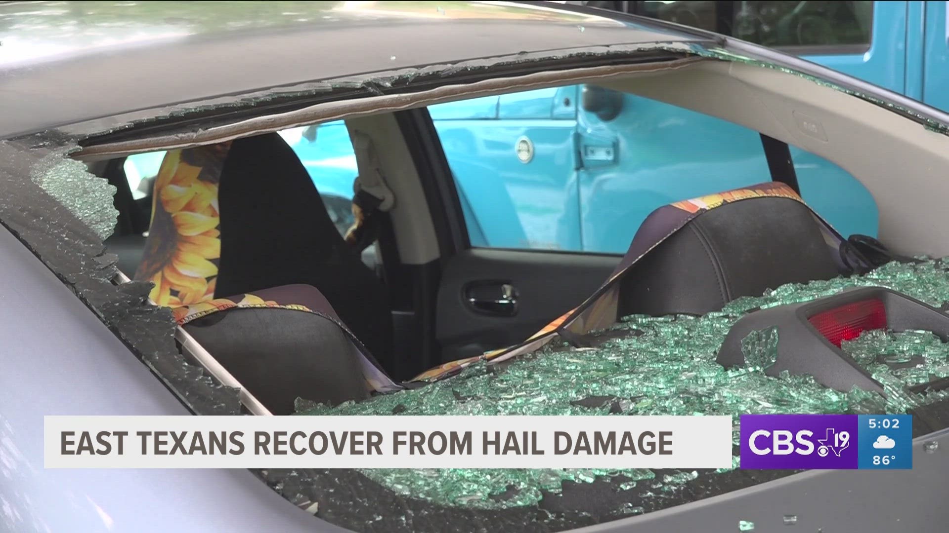 East Texans pick up pieces after impacts of baseball-sized hail | cbs19.tv