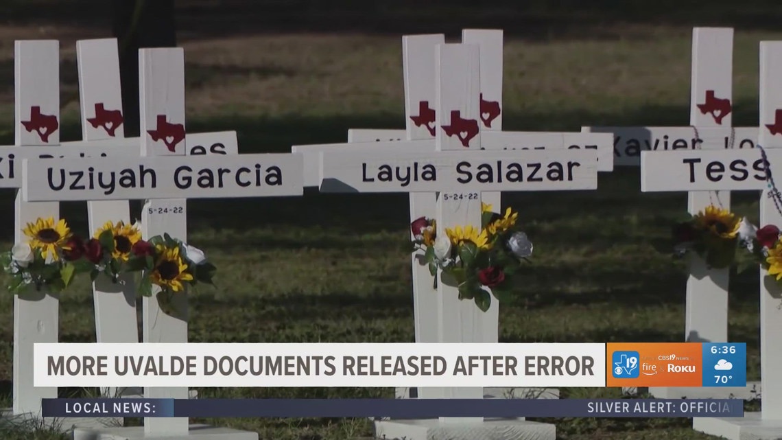 More Uvalde documents released after error | cbs19.tv