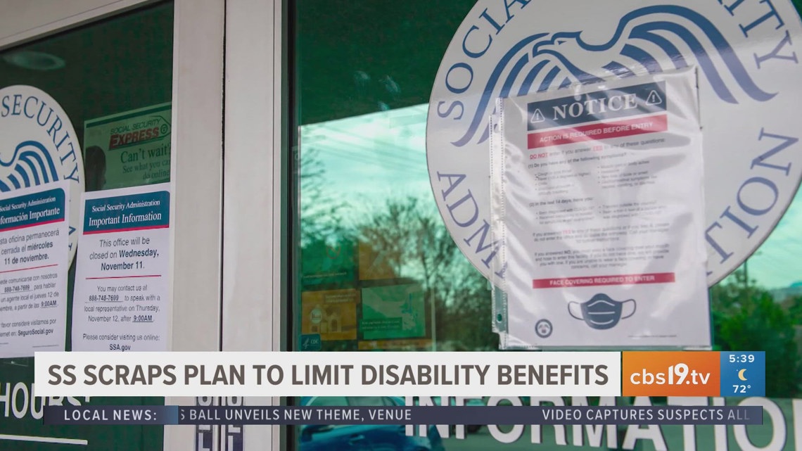Social Security plan to limit disability benefits | cbs19.tv