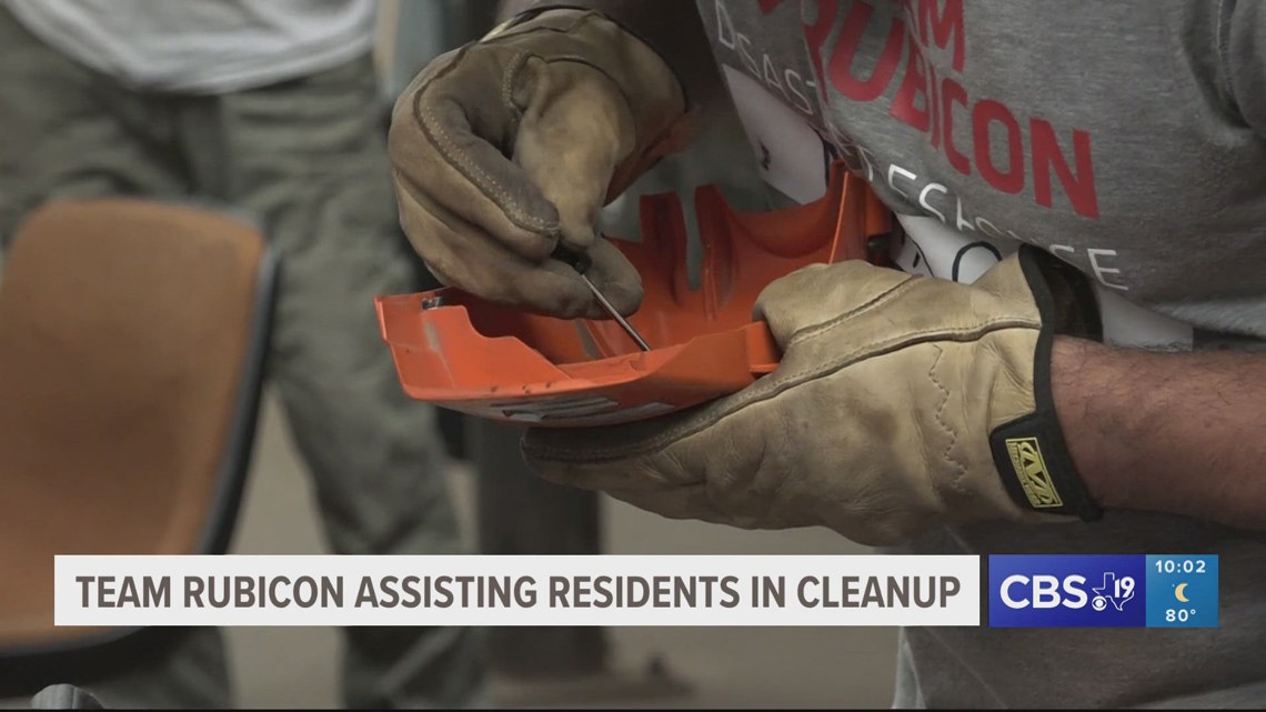 Team Rubicon comes to Tyler to help clean storm damage | cbs19.tv