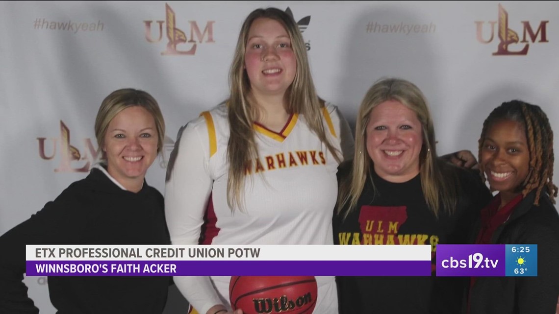 ETPCU Player of the Week: Winnsboro's Faith Acker | cbs19.tv