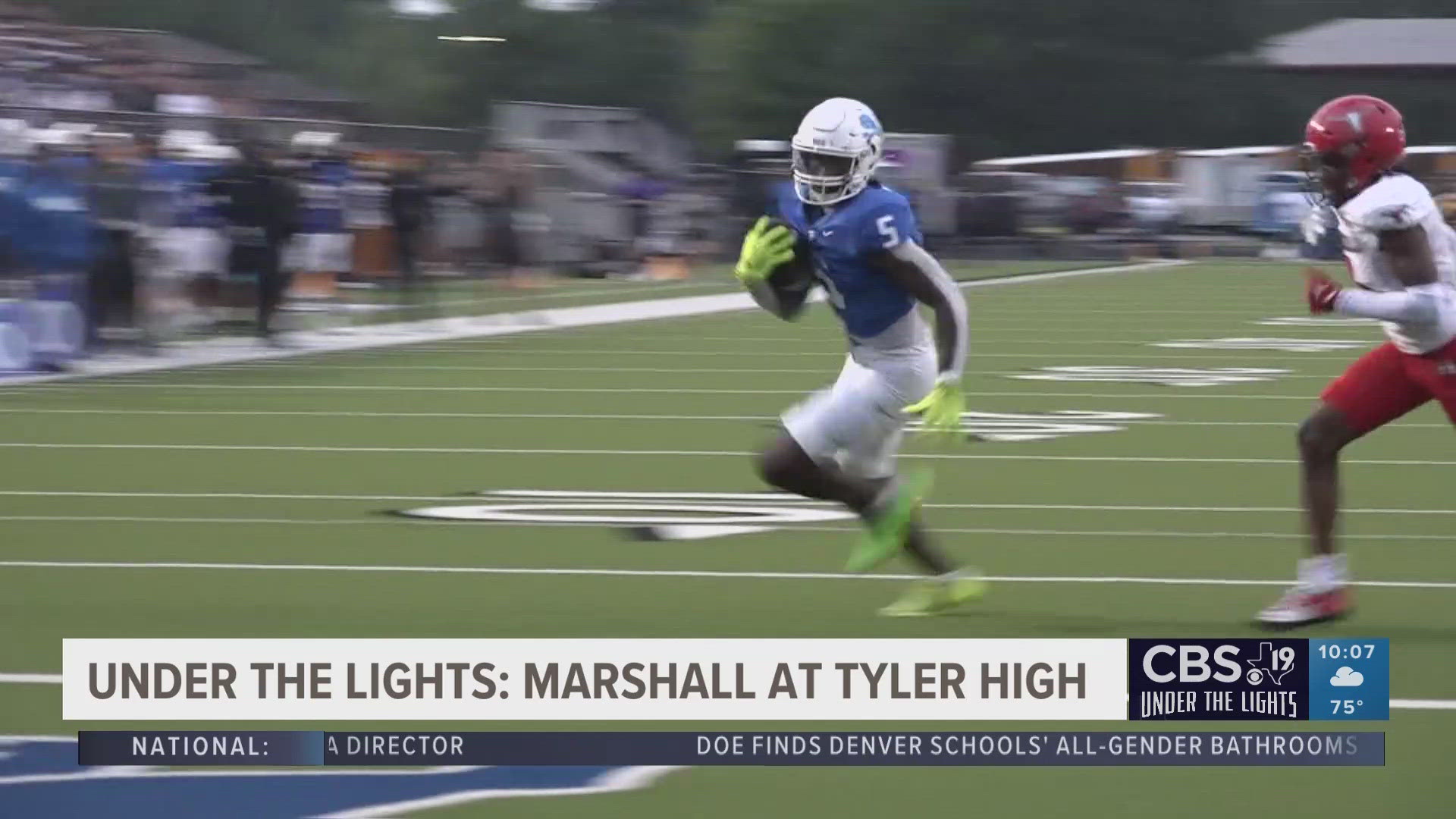 UNDER THE LIGHTS | Marshall Mavericks vs. Tyler High Lions | cbs19.tv