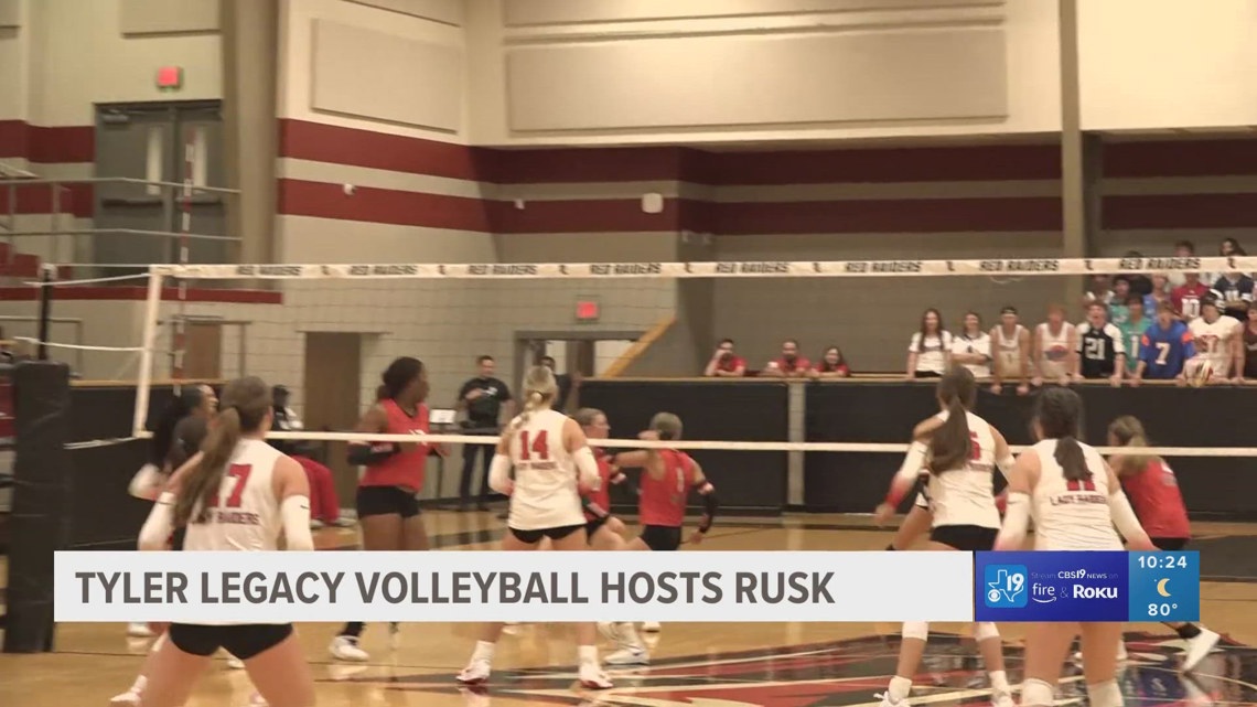 Tyler Legacy volleyball hosts Rusk | cbs19.tv