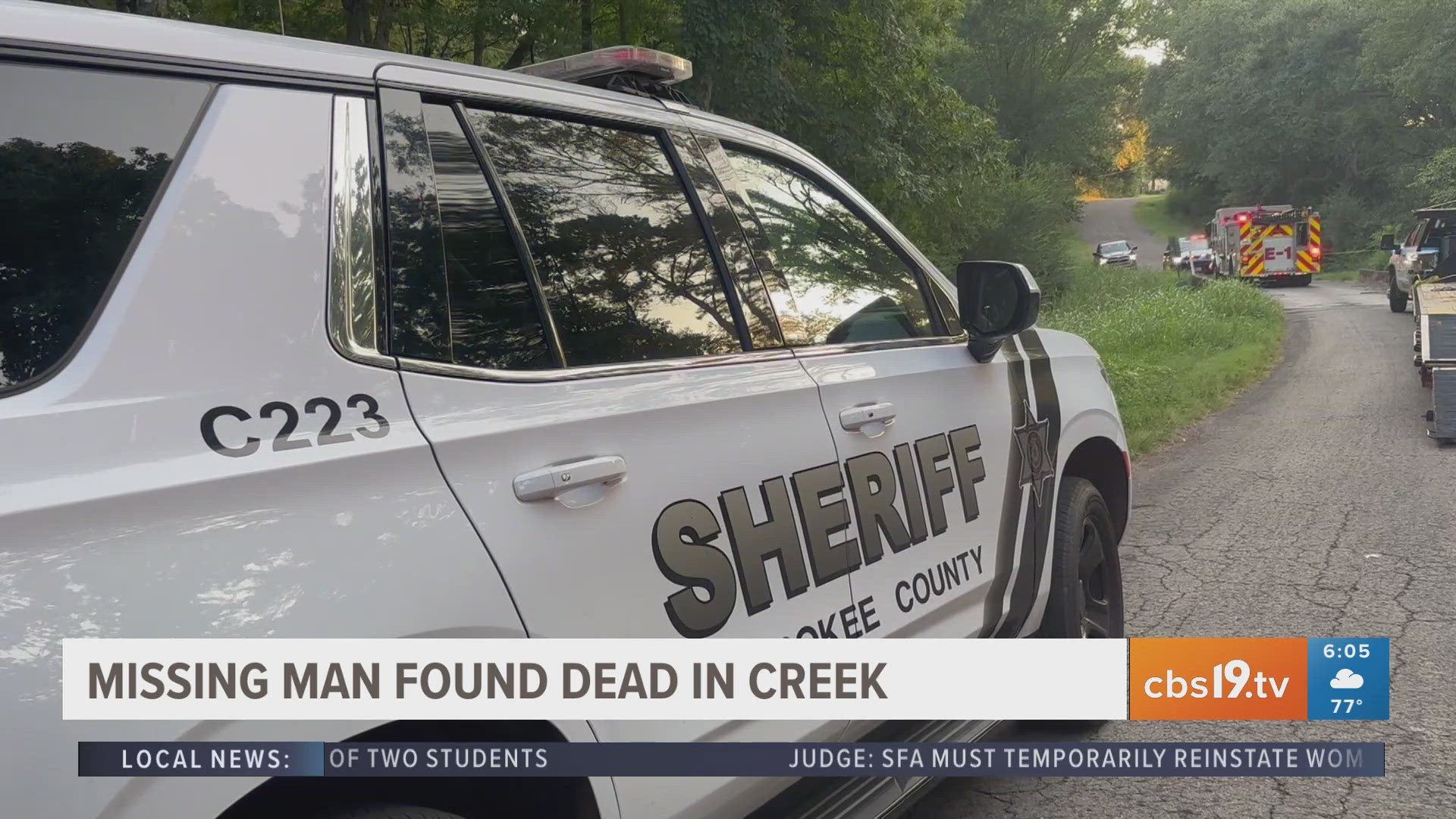 Driver found dead in submerged truck in Cherokee County | cbs19.tv