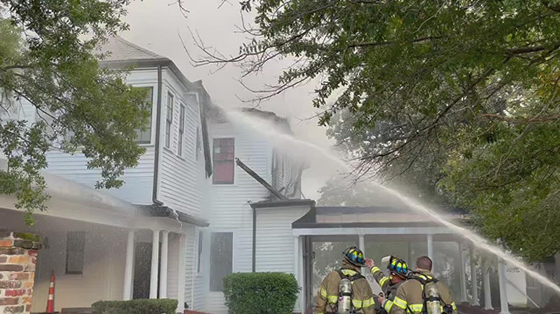 Historic Ramey House catches fire | cbs19.tv