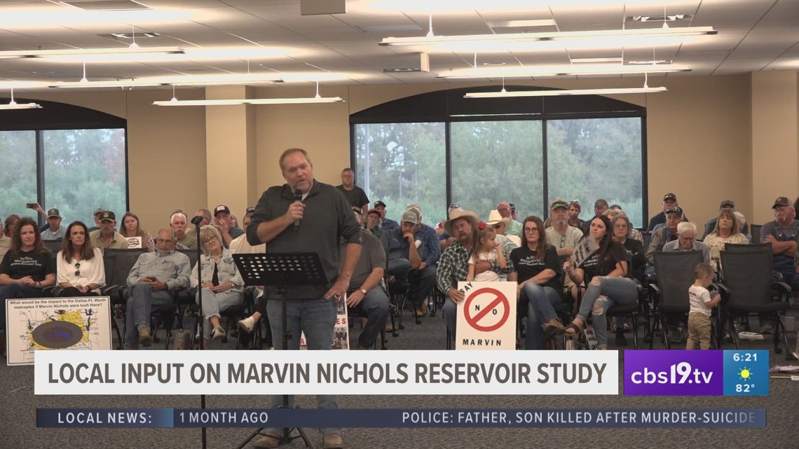 Landowners voice their concerns as last resort to pause Marvin Nichols ...