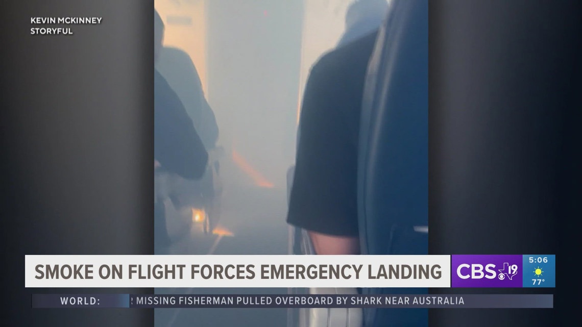 Smoke-filled plane forced to make emergency landing | cbs19.tv