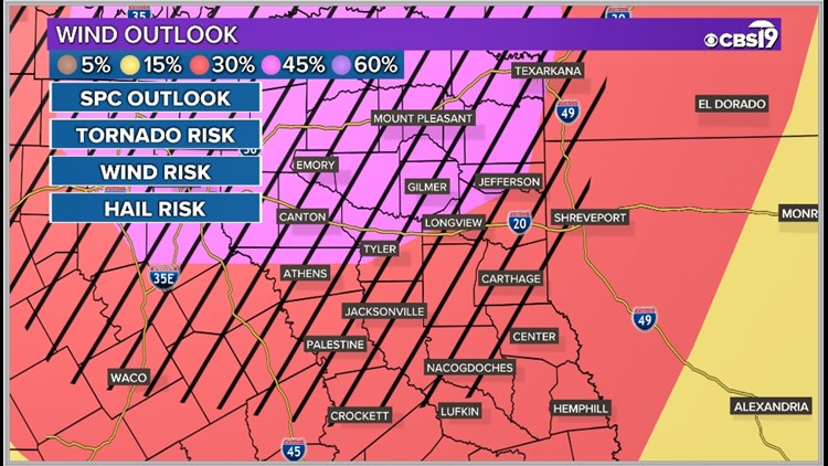 Severe weather moving into East Texas overnight - Here's what you need ...