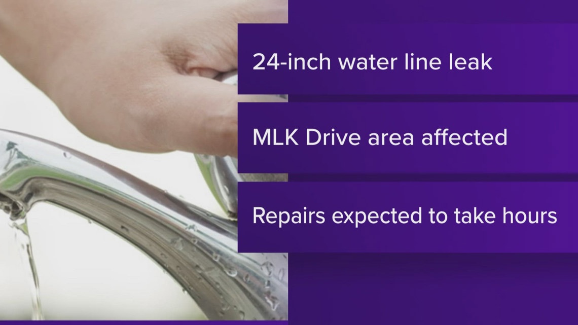 Water service disrupted in Lufkin due to major 24-inch line leak | cbs19.tv