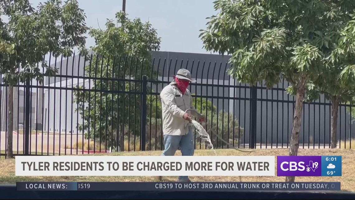 Tyler residents see increase in water bill | cbs19.tv