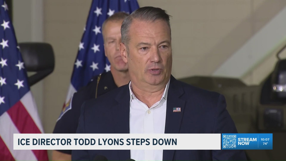 ICE acting director Todd Lyons will resign at end of May, DHS says ...