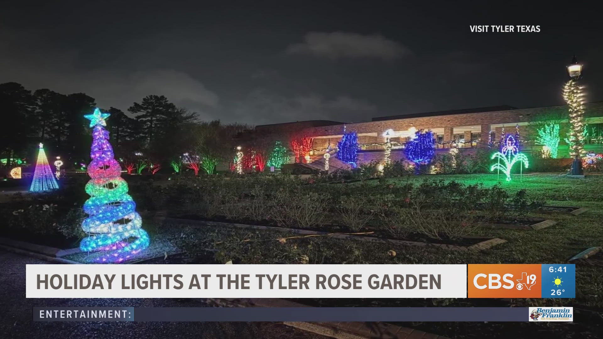 Holiday lights return to Tyler Rose Garden | cbs19.tv