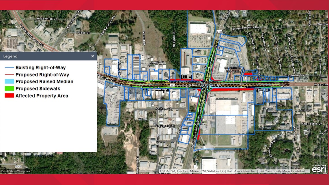 Proposed overpass in Tyler divides community, city leaders | cbs19.tv